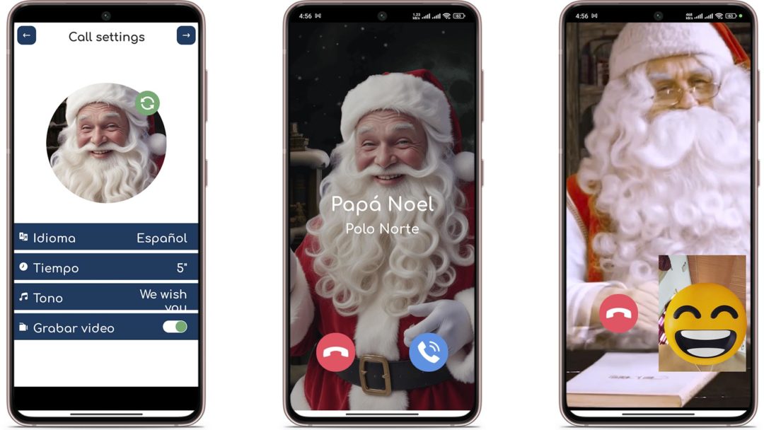 Las mejores apps de llamadas a Papá Noel para sorprender a los más pequeños en Navidad