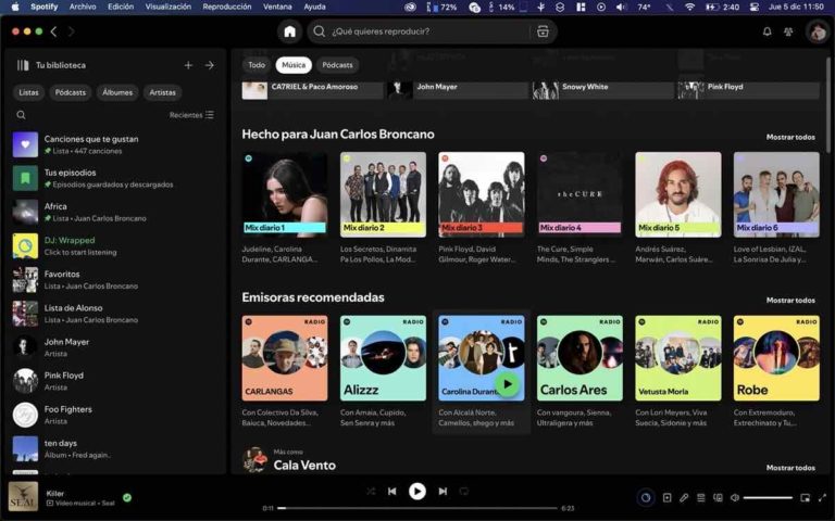 Cómo ver el Spotify Wrapped 2024 en el ordenador