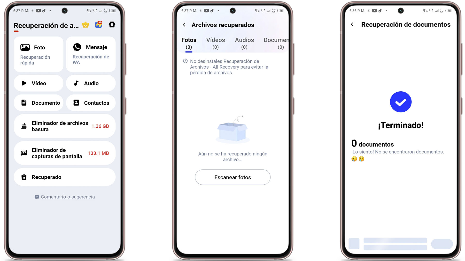 Cómo recuperar fotos borradas y archivos con la app Recuperar Fotos - All Recovery