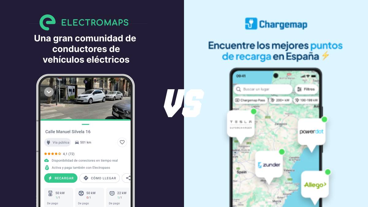 Electromaps vs Chargemap, ¿cuál es la mejor app para viajar con un ...