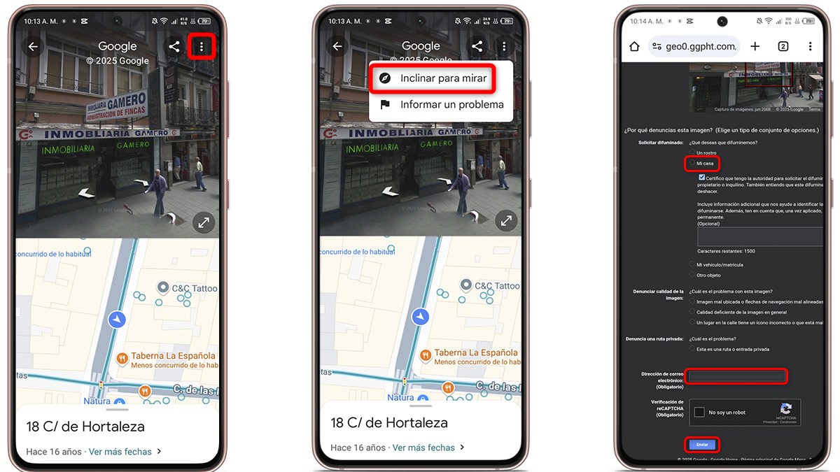 Por qué Google Maps no muestra algunas casas