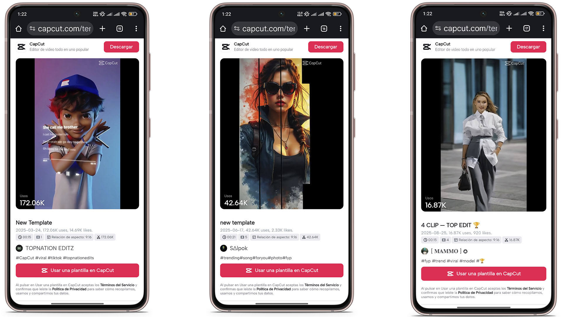 Las 40 mejores plantillas de CapCut para triunfar en redes