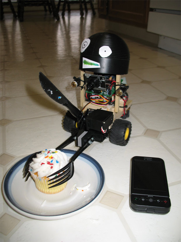 SRV-1 Console, una aplicación del teléfono G1 de Google para controlar ...