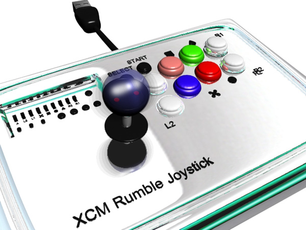 XCM Rumble, joystick programable con vibración para PlayStation 3