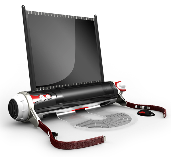 D-Roll Laptop, un ordenador portátil venido del futuro